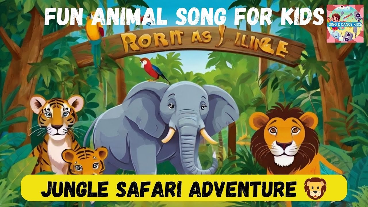 Jungle Safari Adventure 🦁 | Fun Animal Song for Kids | Sing & Dance ...
