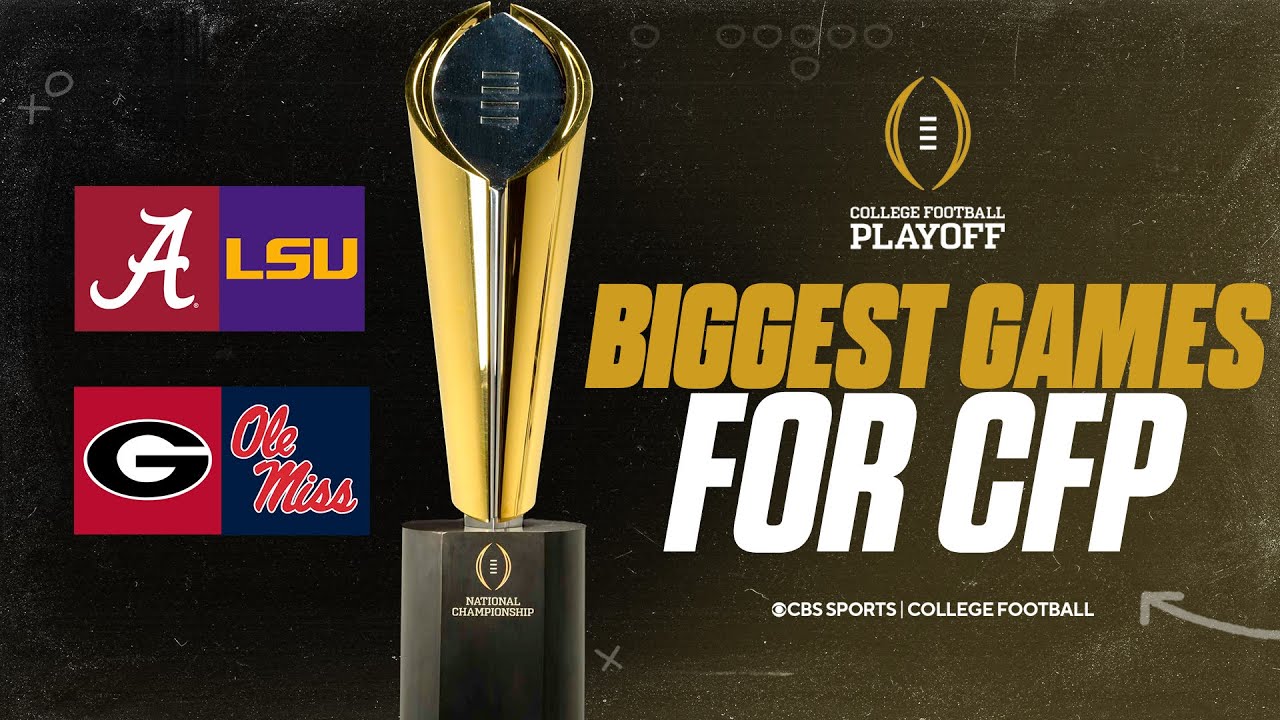 BIGGEST GAMES with Playoff Implications after CFP Poll release | Week ...