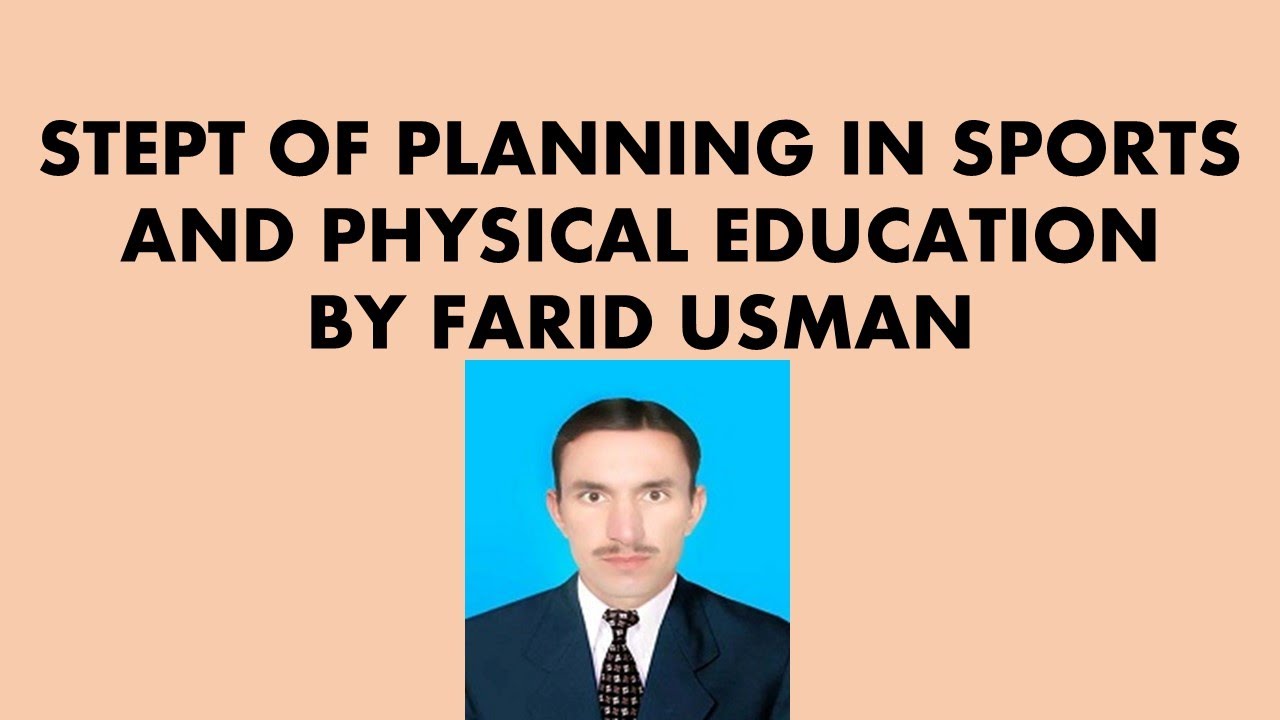 Steps of Planning Process in Sports and Physical Education|| Dawn ...