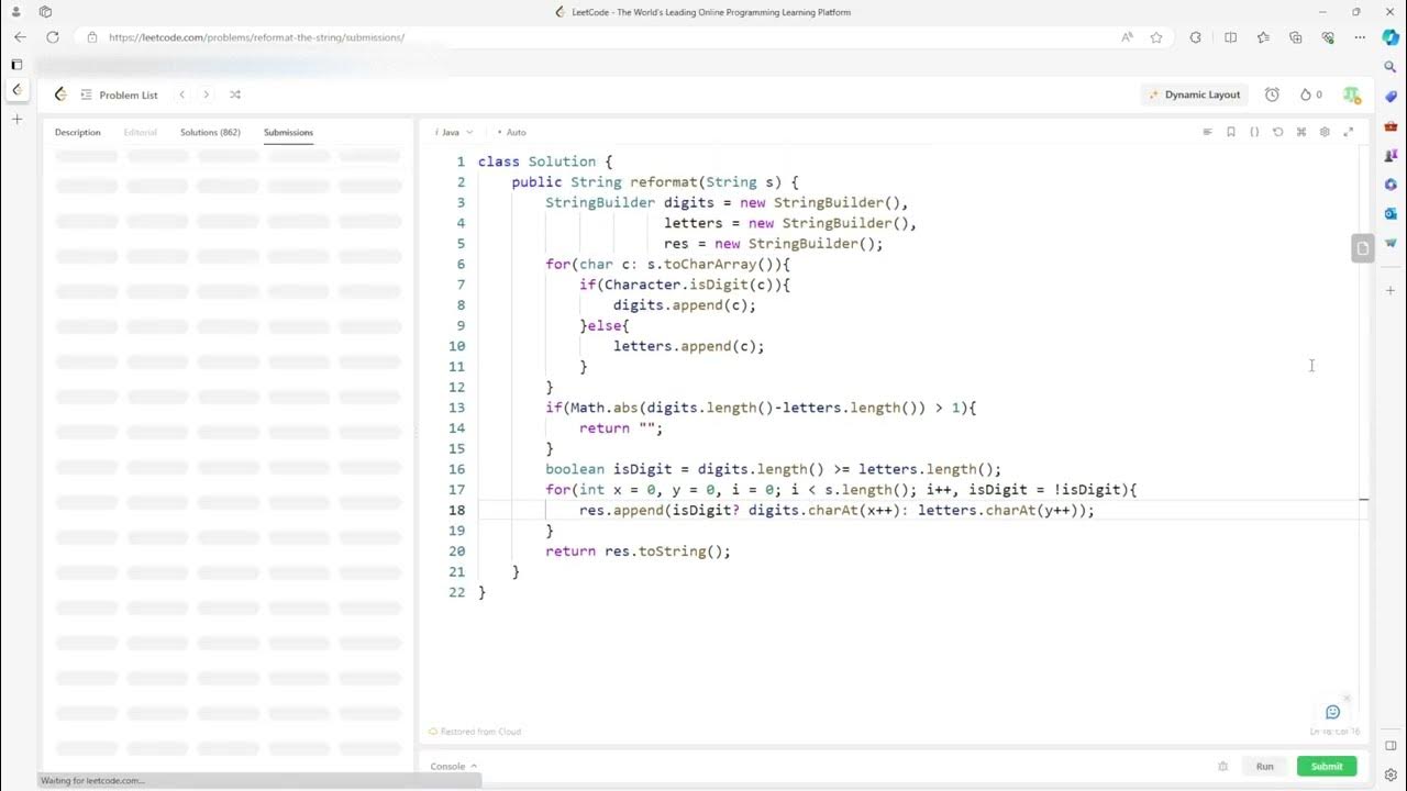 LeetCode 1417 | Reformat The String | Java - YouTube