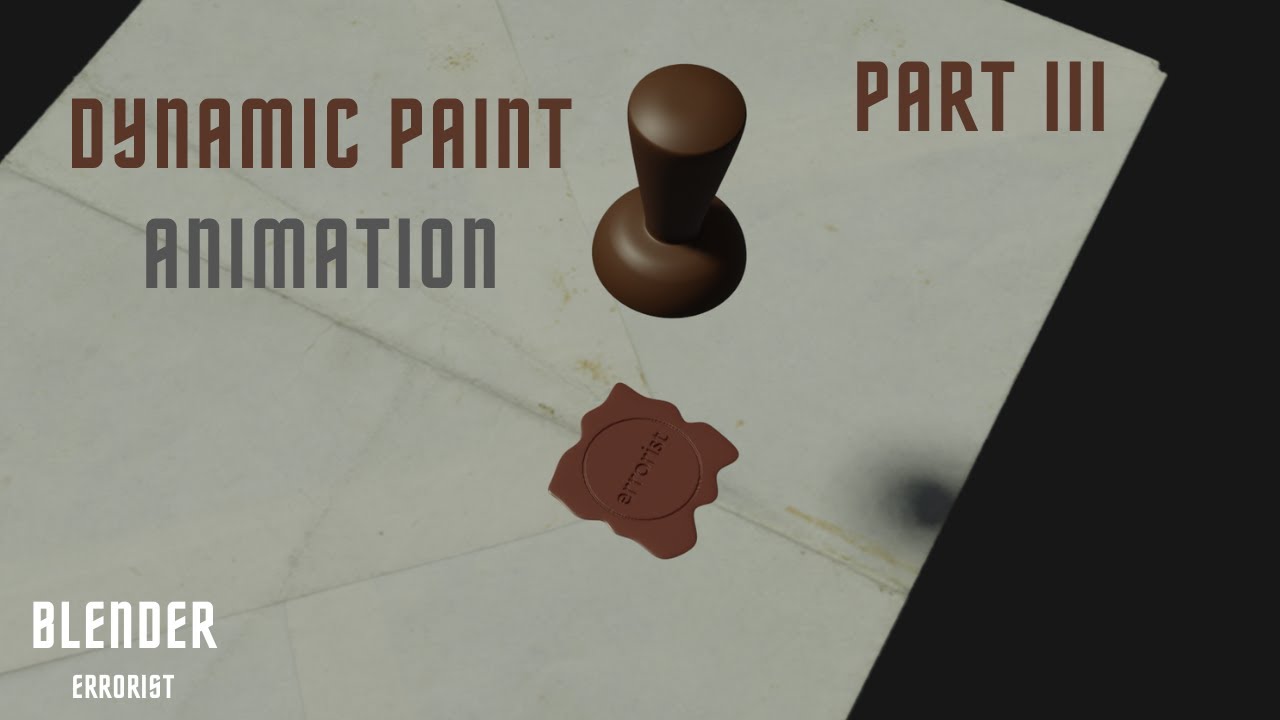 Stamp Animation - Dynamic Paint - Part III - Blender - YouTube