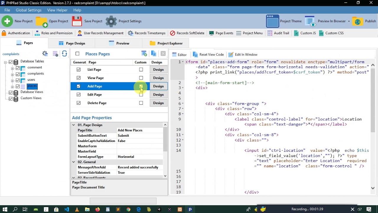 adding algolia places api to phprad - YouTube