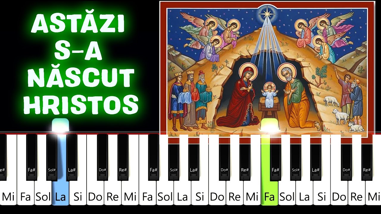 Astazi S-a Nascut Hristos - Tutorial Pian - YouTube
