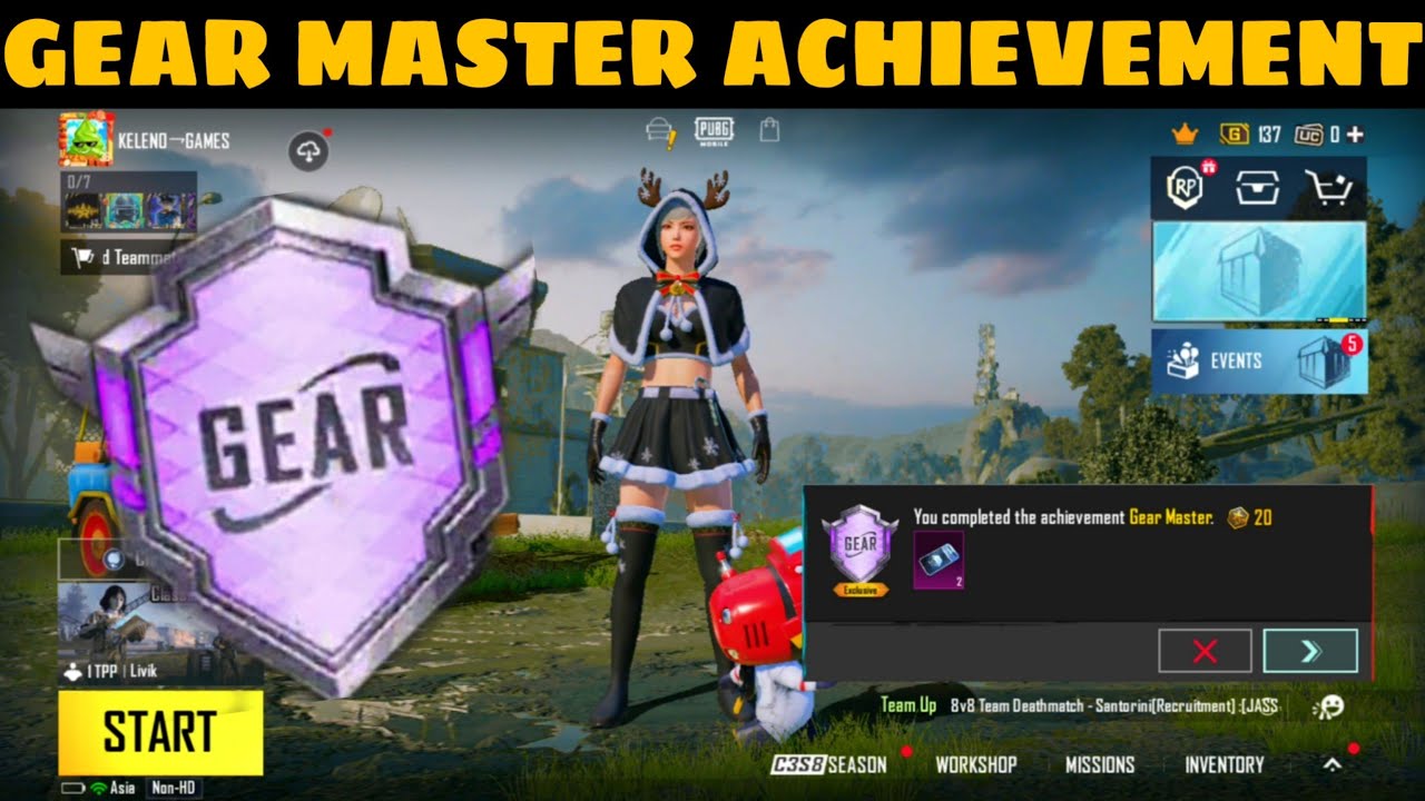 How To Complete Gear Master Achievement 🔥 Gear Master 🤩 Pubg New ...