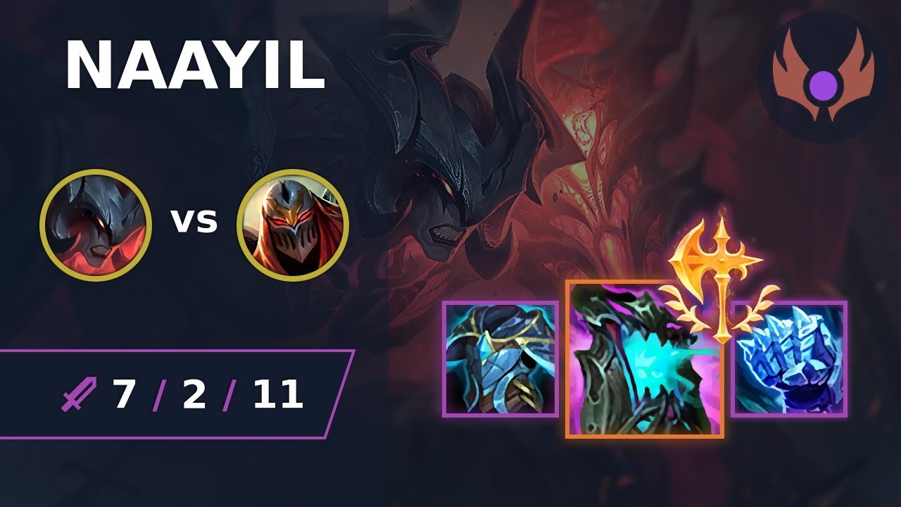[ Naayil ] Aatrox MID vs Zed | EUW MASTER | LOL Season 2024 - YouTube