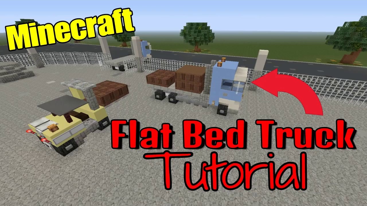 Minecraft Flat Bed Truck Tutorial - YouTube