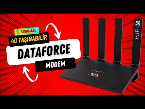 DataForce 4G Taşınabilir Modem | Kurulum & Hız Testi (5000mAh Batarya, 4 Portlu Wi-Fi)