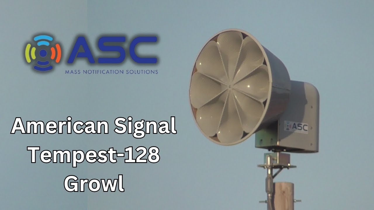 ASC T-128, Schaumburg, IL, Growl Test - YouTube