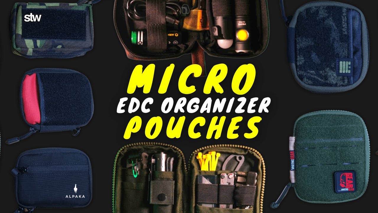 5 Micro EDC Organizer Pouches (Garage Built Gear vs ALPAKA vs BroTac ...