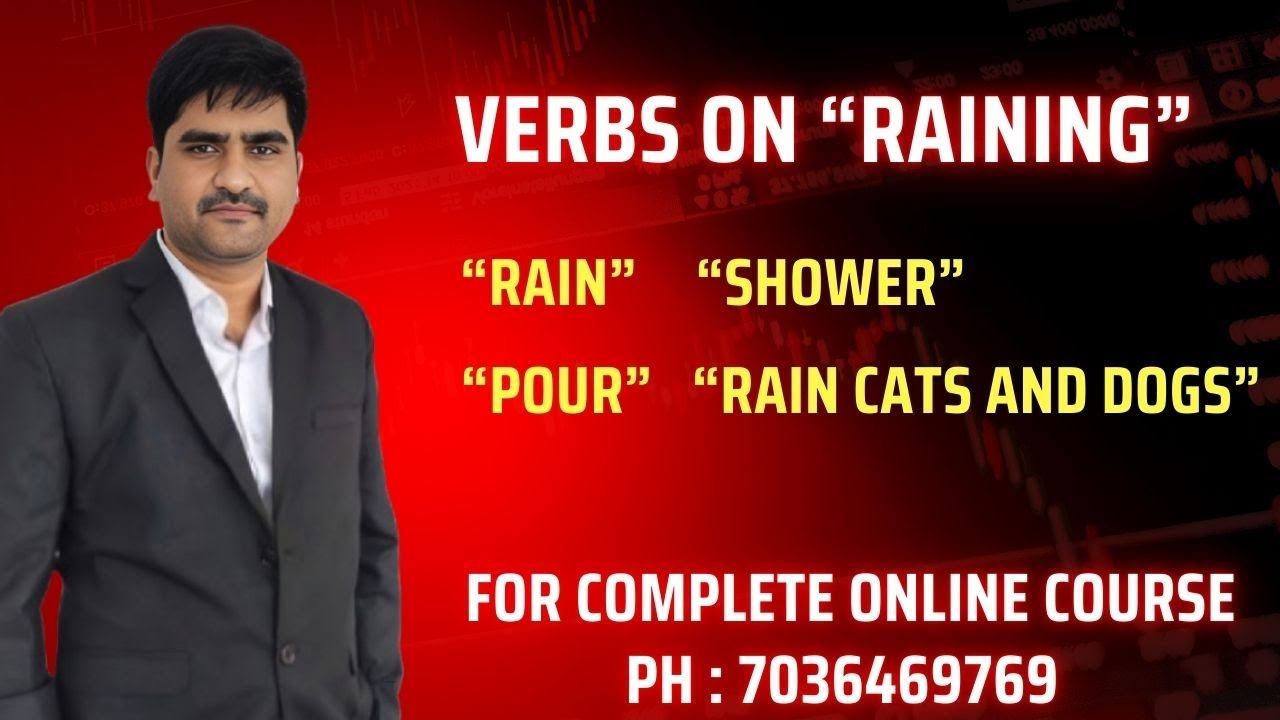 Verbs on "Raining" | Verbs | Spoken English | Rain #ytvideos # ...