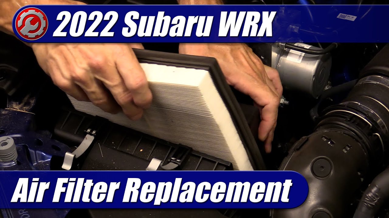 2022-2024 Subaru WRX: Air Filter Replacement - YouTube