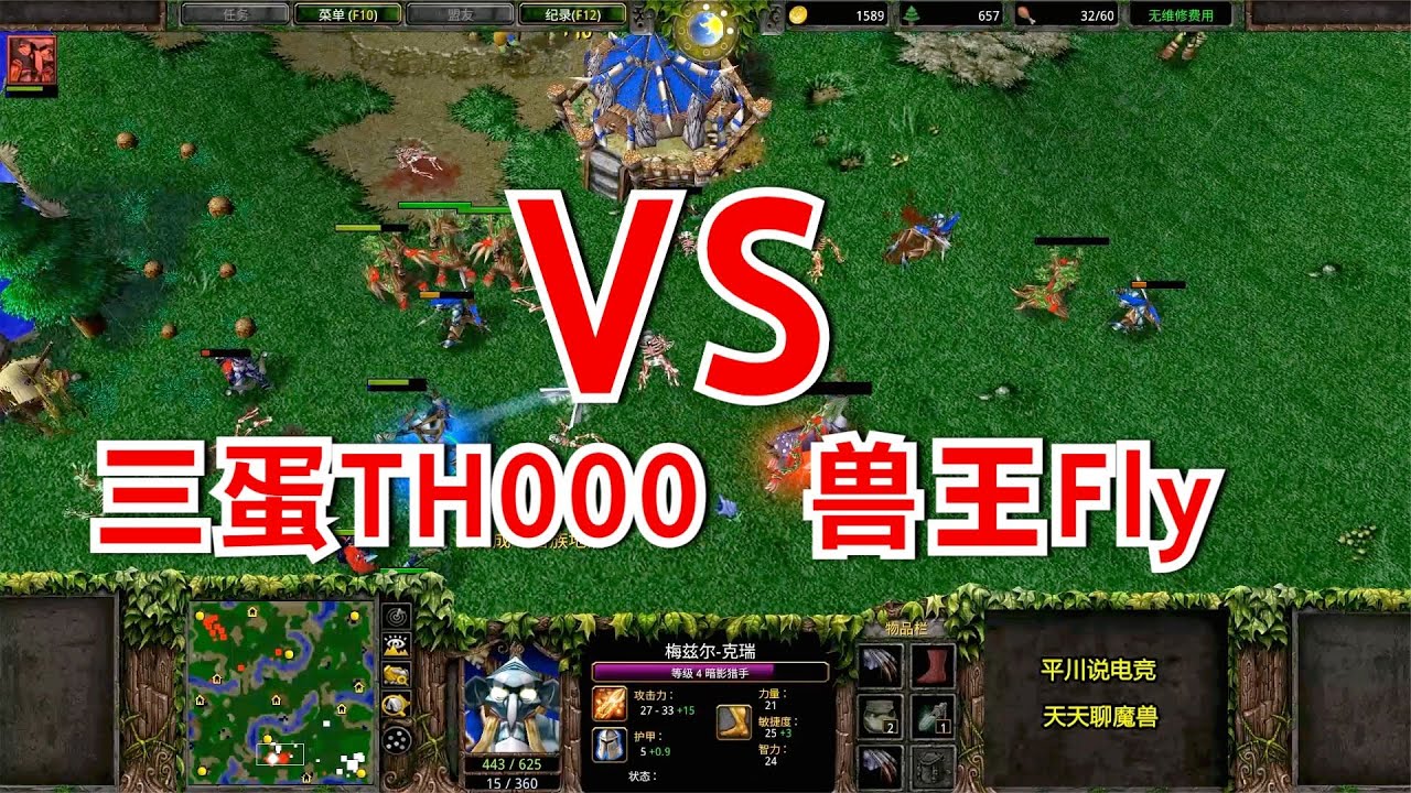 Fly大战TH000，7级小Y6头牛 VS 6级炼金5奇美拉！魔兽争霸3 - YouTube