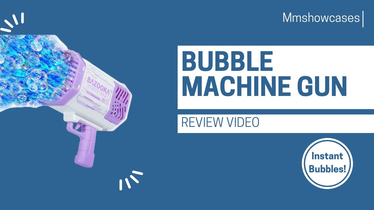Bubble Machine Gun Showcase - YouTube