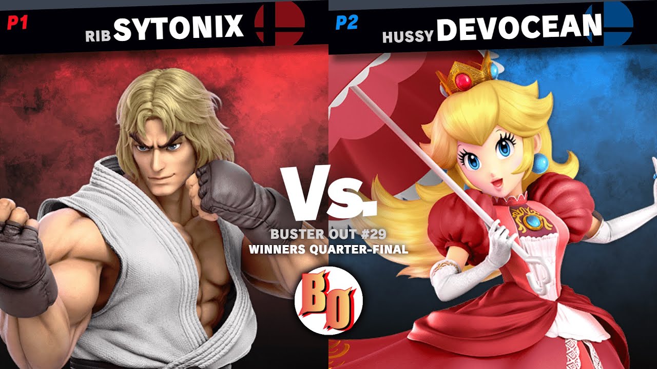 Buster Out #29 - RiB | Sytonix (Ken) VS HUSSY | Devocean (Peach) - Winners Quarter-Final - YouTube