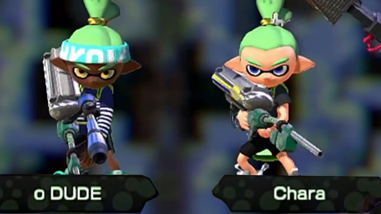 Splatoon 1 - DUDE and ProChara DOUBLE E-Liter 3K Duo! - YouTube