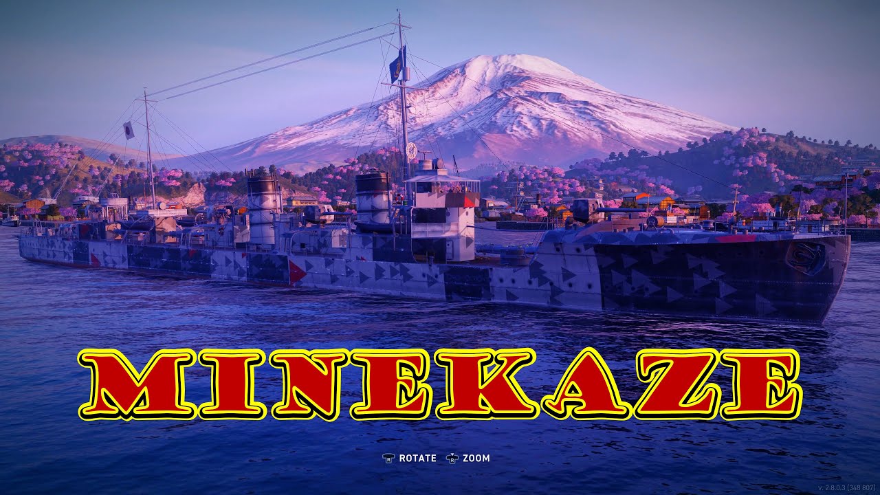 Meet The Minekaze! Tier 4 Japanese Destroyer "Live Comms" (World of ...