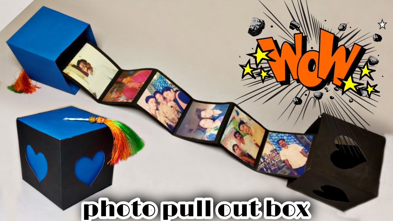 Pull Out Photo Box | How To Make Photo Pull Out Box | DIY Pull Out ...