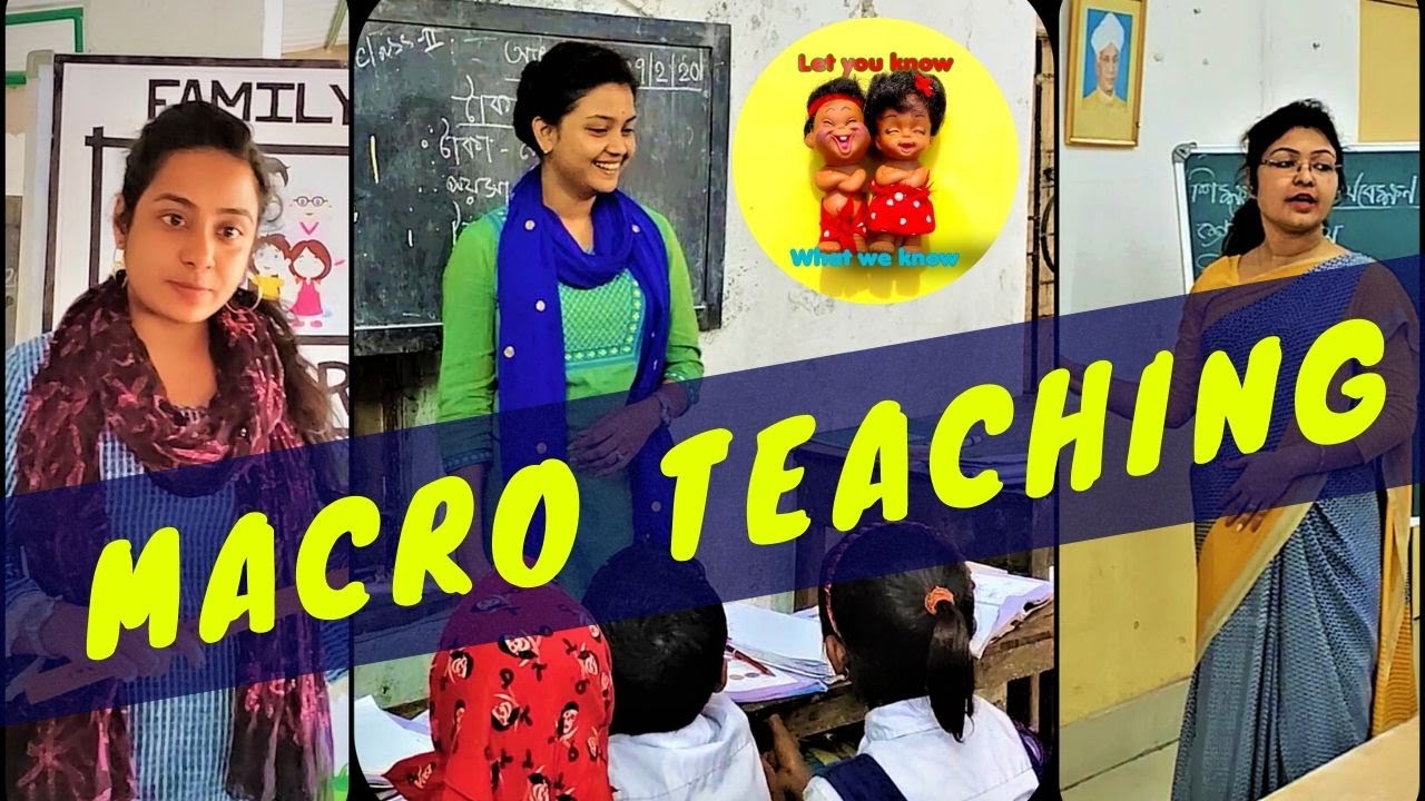 MACRO TEACHING DEMO / ম্যাক্রো টিচিং ( ডি.এল.এড ) - (Part-1) / Practice ...