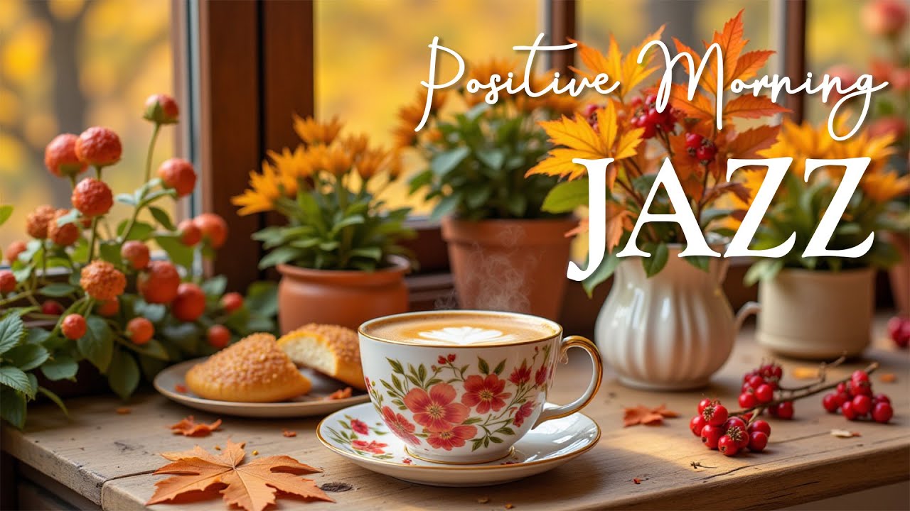 Cozy Autumn Cafe ☕ Positive Morning Jazz & Relaxing Piano Music for ...