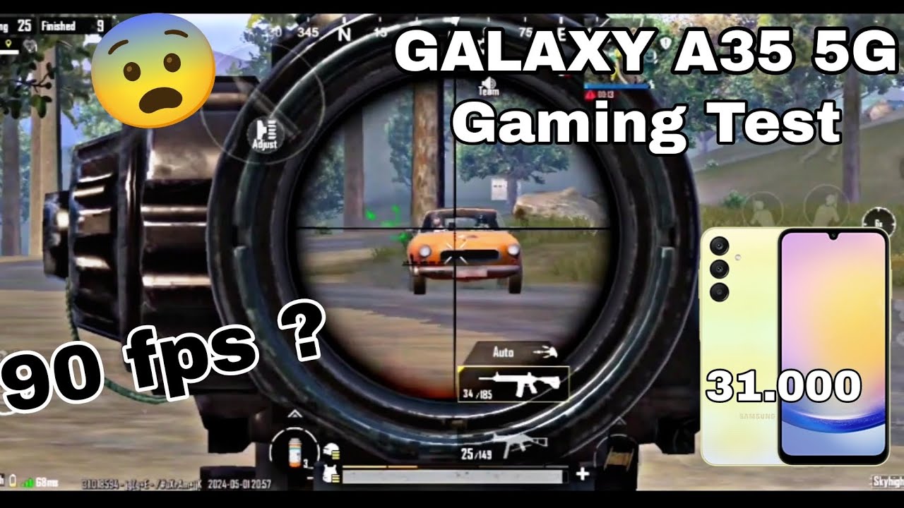 Samsung GALAXY A35 5g BGMI gaming test 😨 || hai montage gameplay || # ...