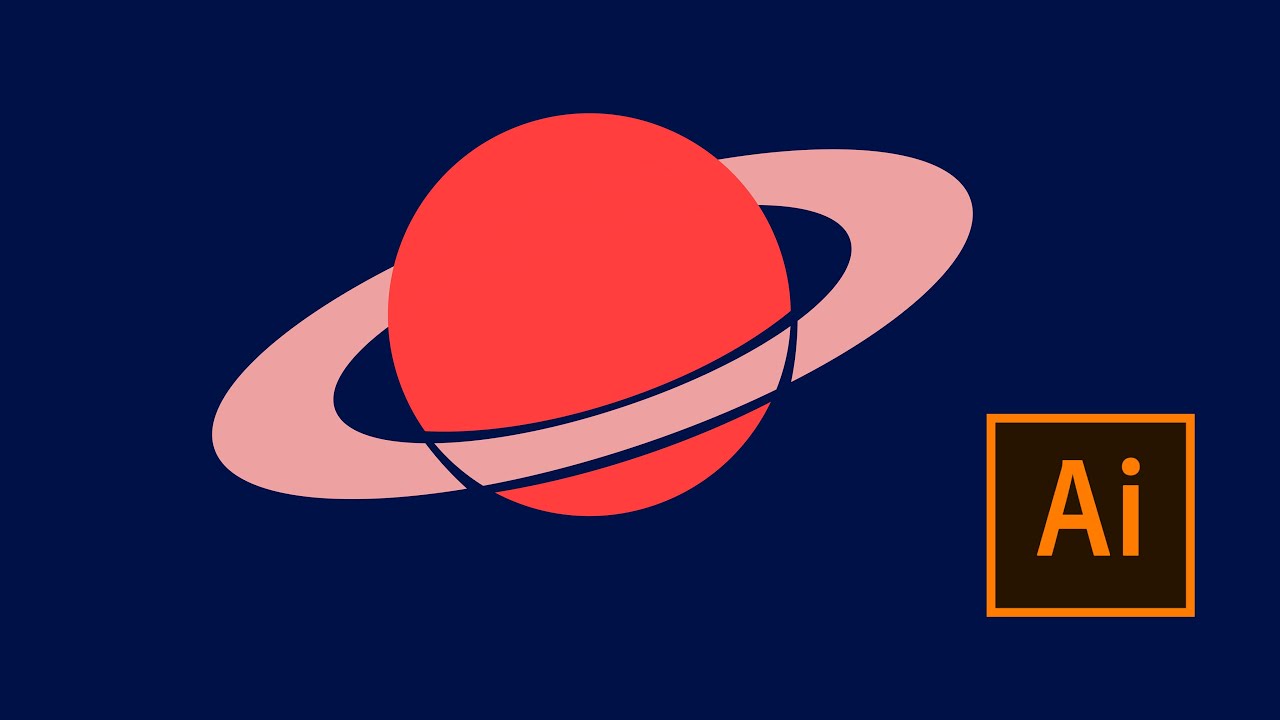 how to create planet | Adobe illustrator tutorial | easy tutorial |2 ...
