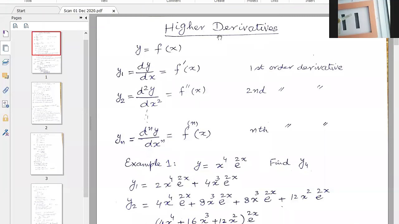 Derivative.... Higher derivatives. Higher order derivatives... - YouTube