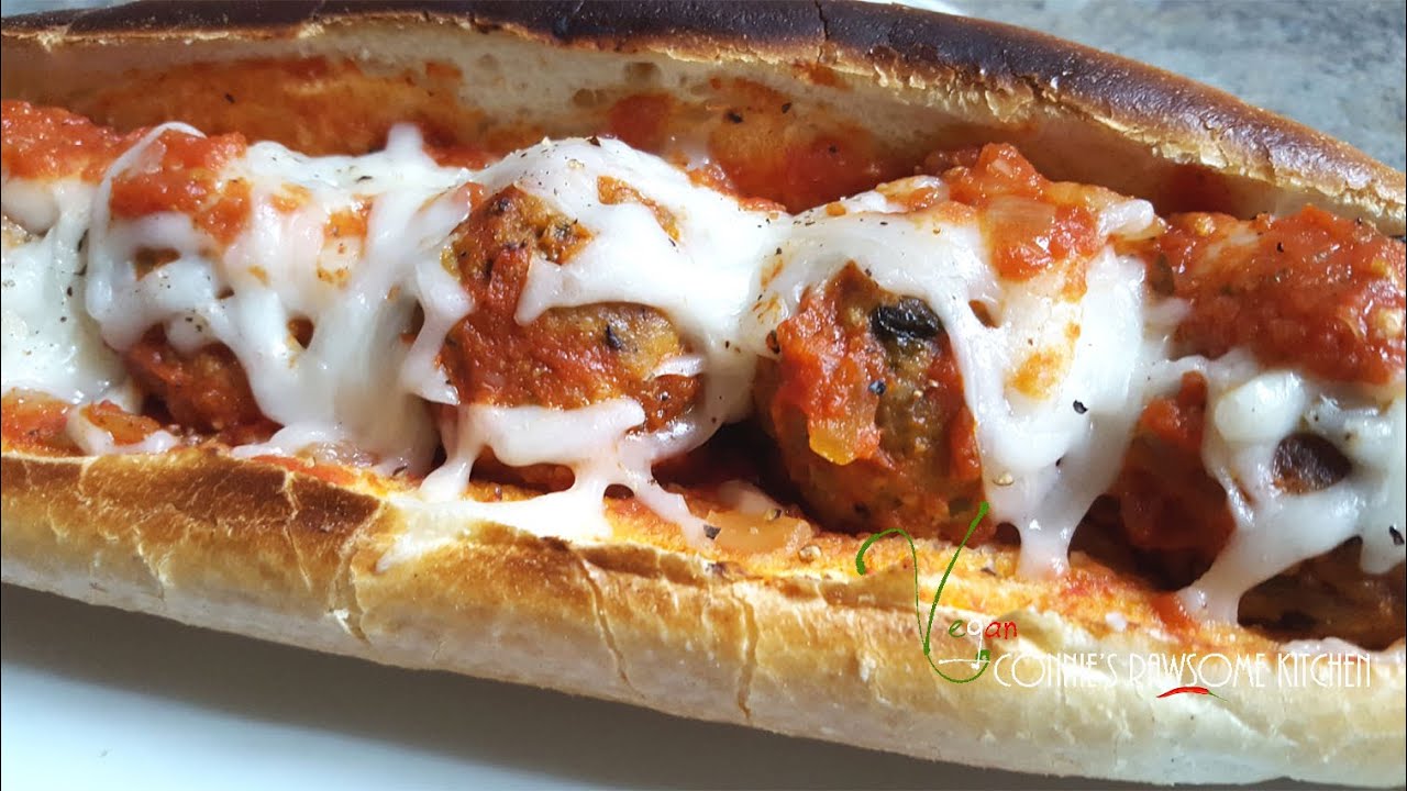 BEST EVER VEGAN ITALIAN MEATBALLS + bonus sauce recipe! | Connie's ...