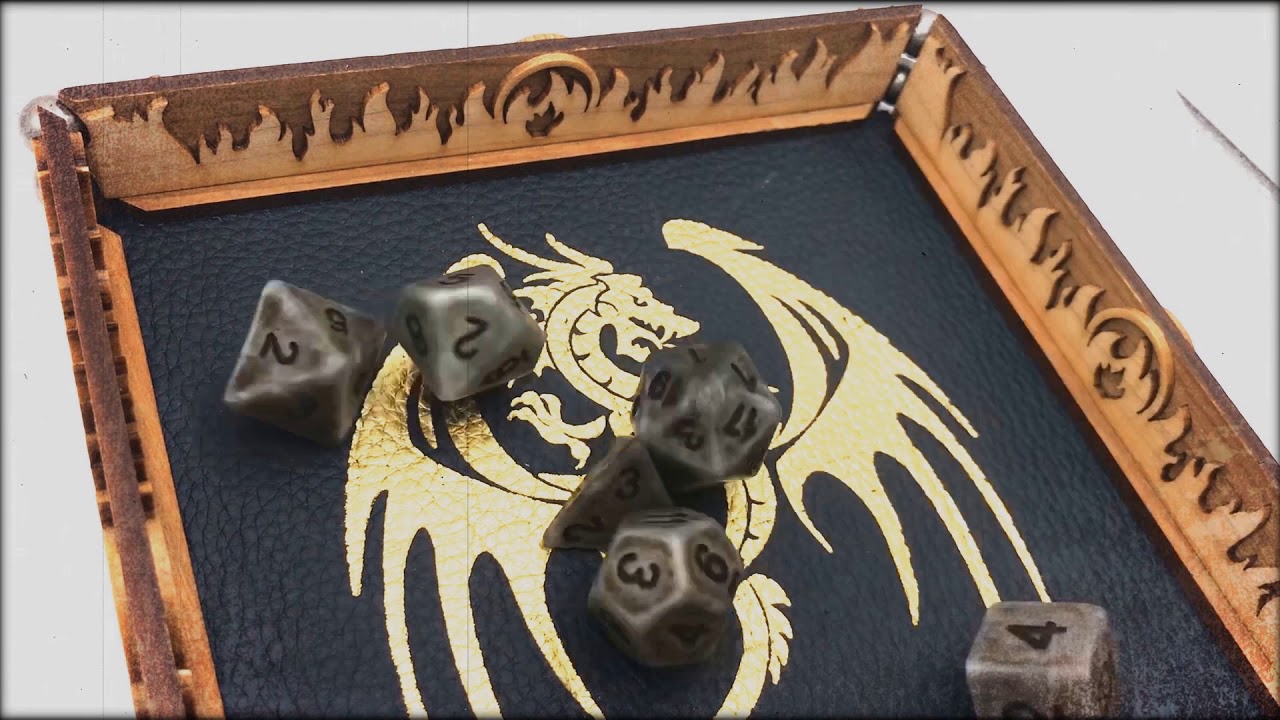 The Scroll Dice Rolling Tray by Elderwood Academy - YouTube