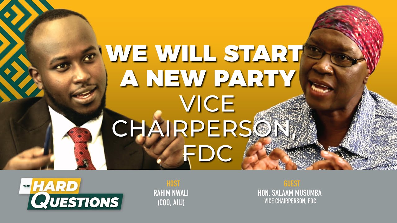 We will start a new party - FDC Vice Chairperson - Salaam Musumba on ...