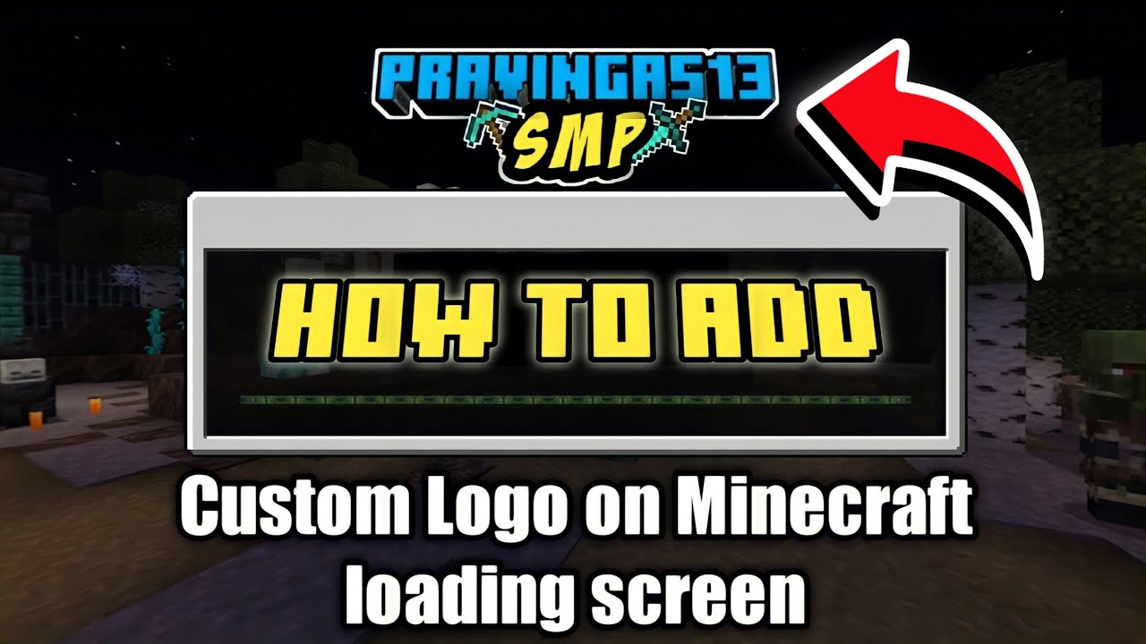 How To Set Custom Logo In MCPE | Loading Screen | In Hindi MCPE - YouTube