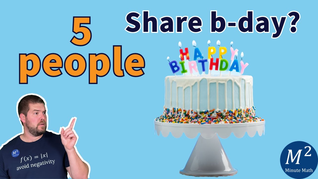 Probability Calculation: Shared Birthdays Among Five People - YouTube