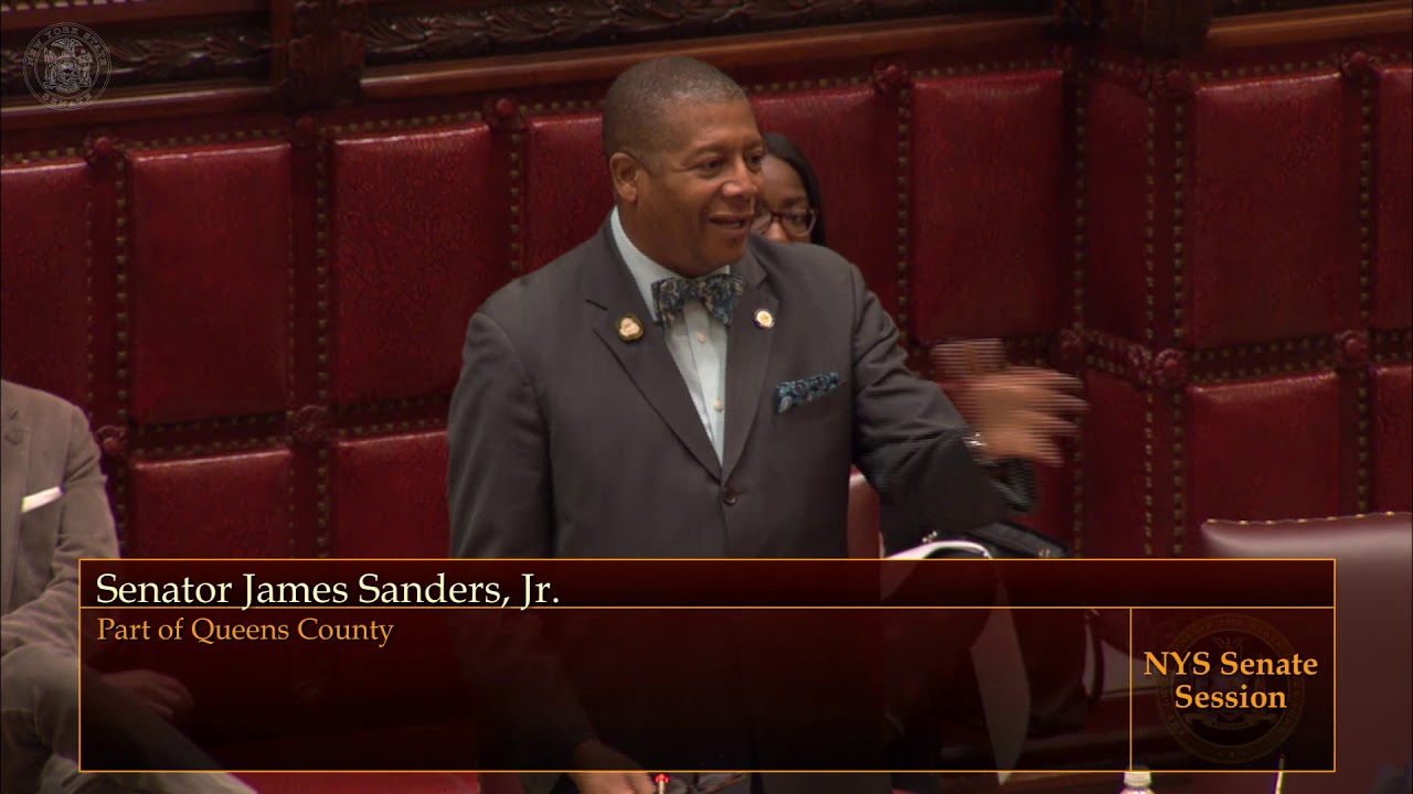 Senator James Sanders Jr. Speaks on Labor History Month - YouTube