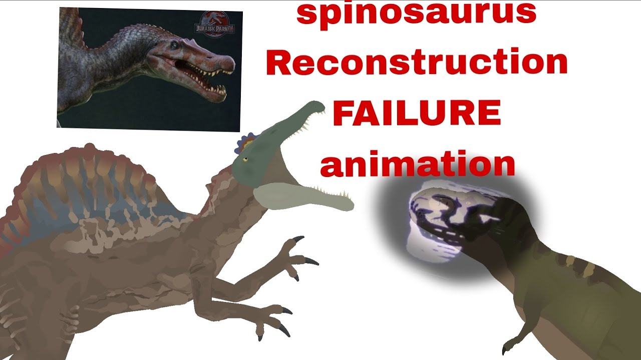 spinosaurus Reconstruction FAILURE animation meme (Stick Nodes) - YouTube