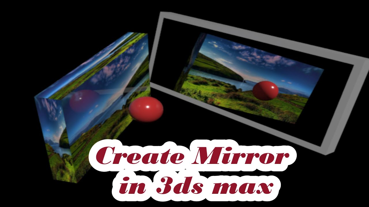 HOW TO MAKE MIRROR ,Create Mirror , Mirror modeling in 3ds max no ...