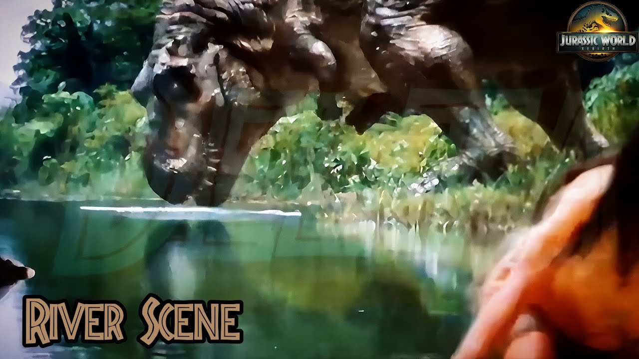 T-Rex River attack scene full clip - Jurassic world Rebirth - YouTube