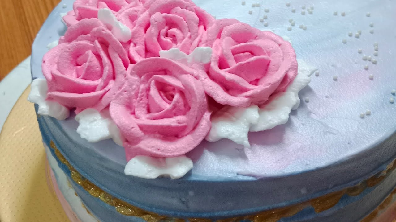 Exotic cake design in easy way - YouTube