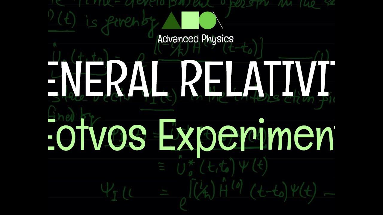 General Relativity - Eotvos Experiment - YouTube