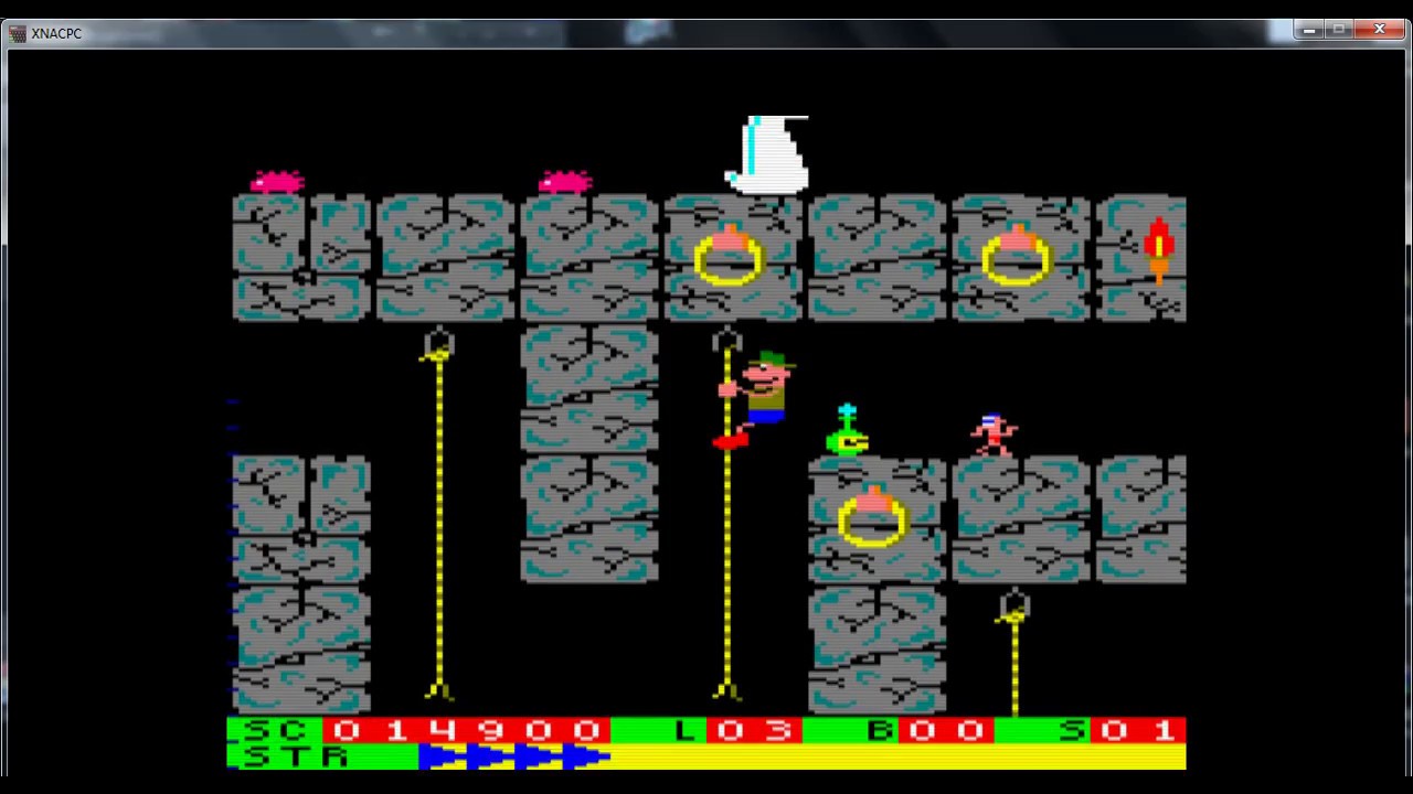Roland On The Ropes Fred - Amstrad CPC - emulador XNACPC - YouTube