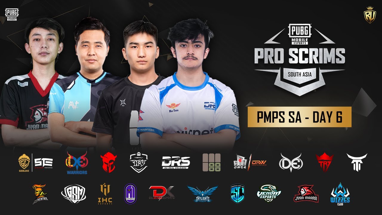 [HINDI] PUBG MOBILE PRO SCRIMS SOUTH ASIA | DAY 6 | ft #SG #DE #DRS #EX ...