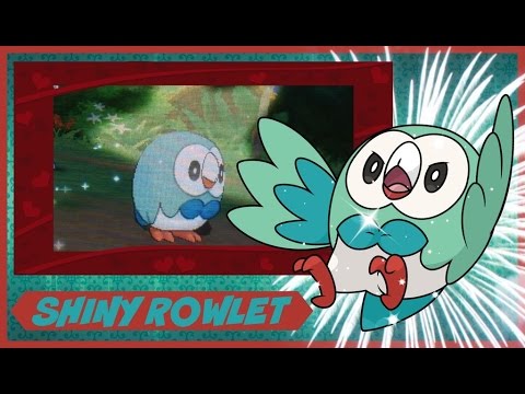 Live Shiny Rowlet, 3163 SRs, Pokemon Sun. Christmas Shiny!! - YouTube