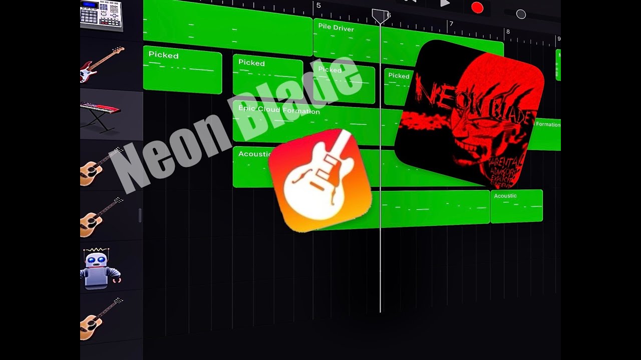 Neon blade… On GarageBand?🤔 #music #phonk - YouTube