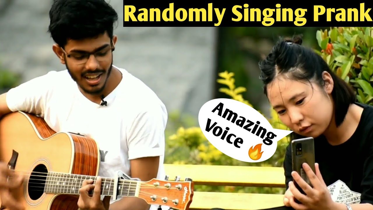 Randomly Singing In Public Park | Prank In India | Randomly Singing ...