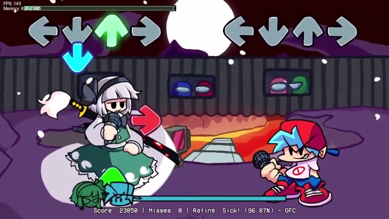 【FNF】Boiling Point[Youmu VS BF]【Cover】 - YouTube