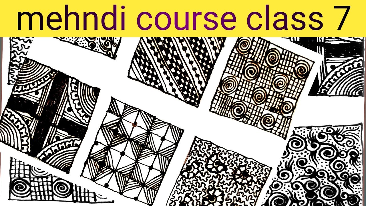mehndi class 7,|how to learn mehndi for panja|felling design | mehndi ...