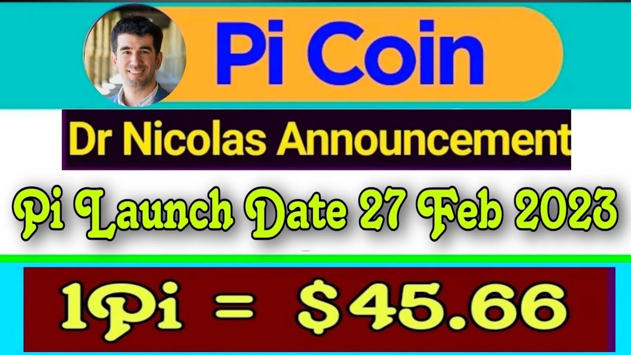 Good News 🎉 | Dr Nichols Announcement Pi Coin Launch On 27 Feb 2023 🤩🤯 ...