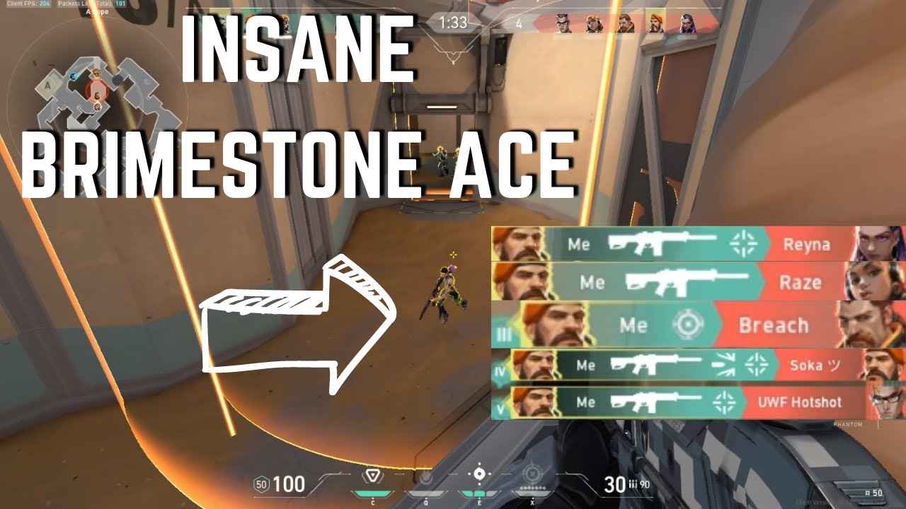 YOU CAN ONLY DO THIS with A PHANTOM... INSANE BRIMSTONE ACE ! SPRAY AND ...