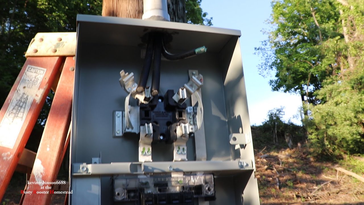 200 amp outside service box - YouTube