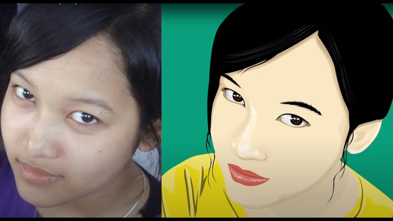 Vector portrait tutorial (MIZO) | Adobe Photoshop - YouTube
