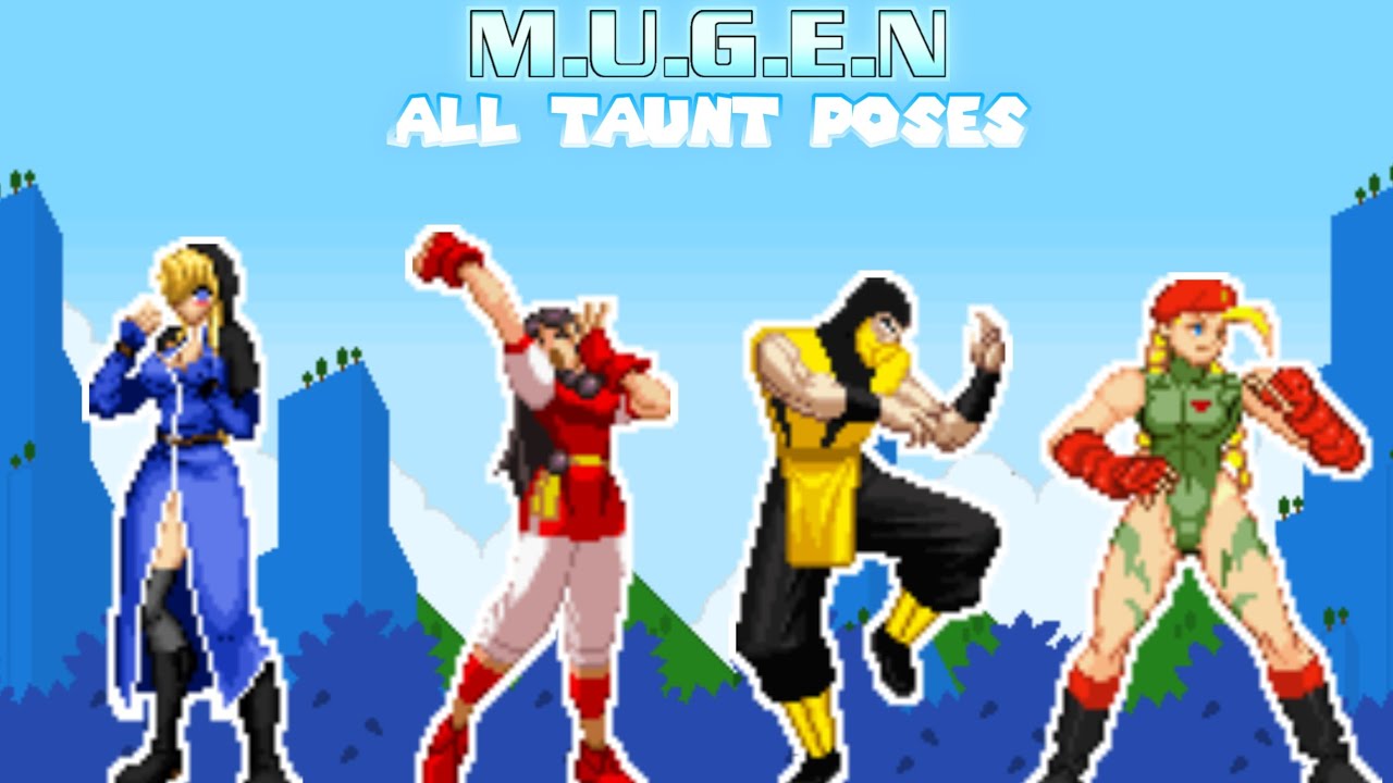 M.U.G.E.N All Taunt poses (With My Characters) - YouTube