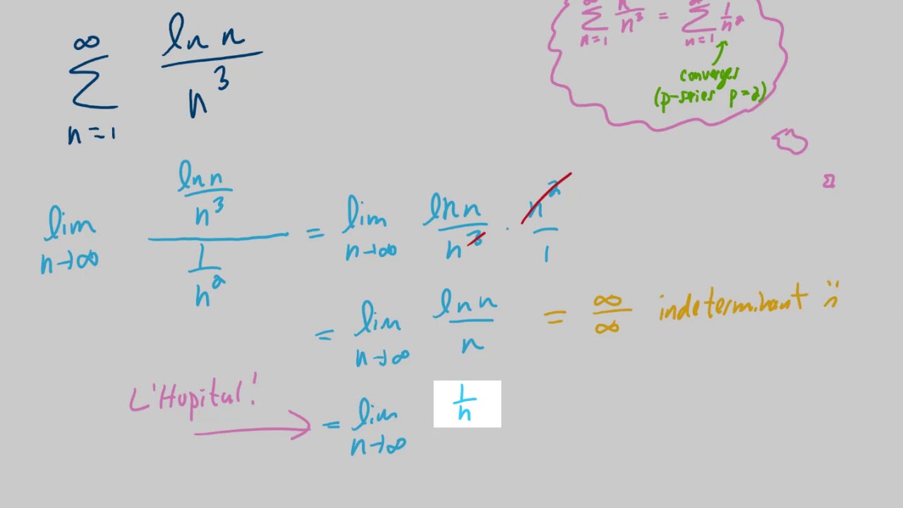 Limit Comparison With SUM Ln n n 3 Convergent Or Divergent Series 23 limit-comparison-with-sum-ln-n-n-3-convergent-or-divergent-series-23